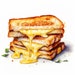 12 Watercolor Cheese Toasties Clipart PNGJPGPDF Cheese Toastie Digital ...