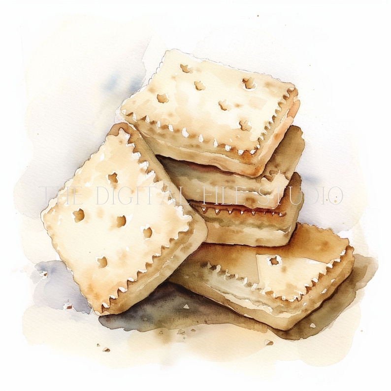12 Watercolor Shortbread Clipart PNGJPGPDF Digital Images Graphics ...