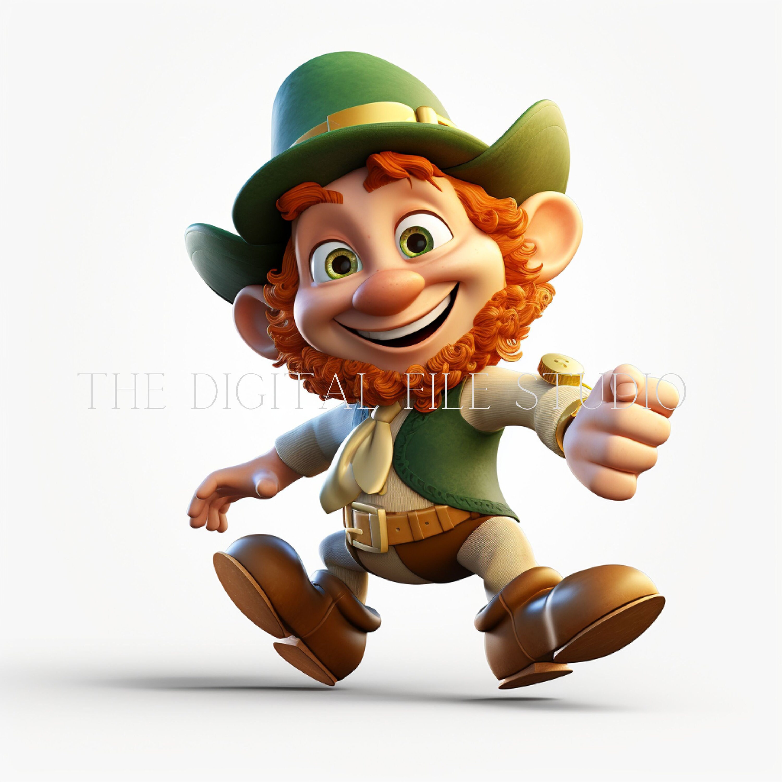 12 Cartoon Leprechaun High-quality Designs PNGJPGPDF Clip Art 12 ...
