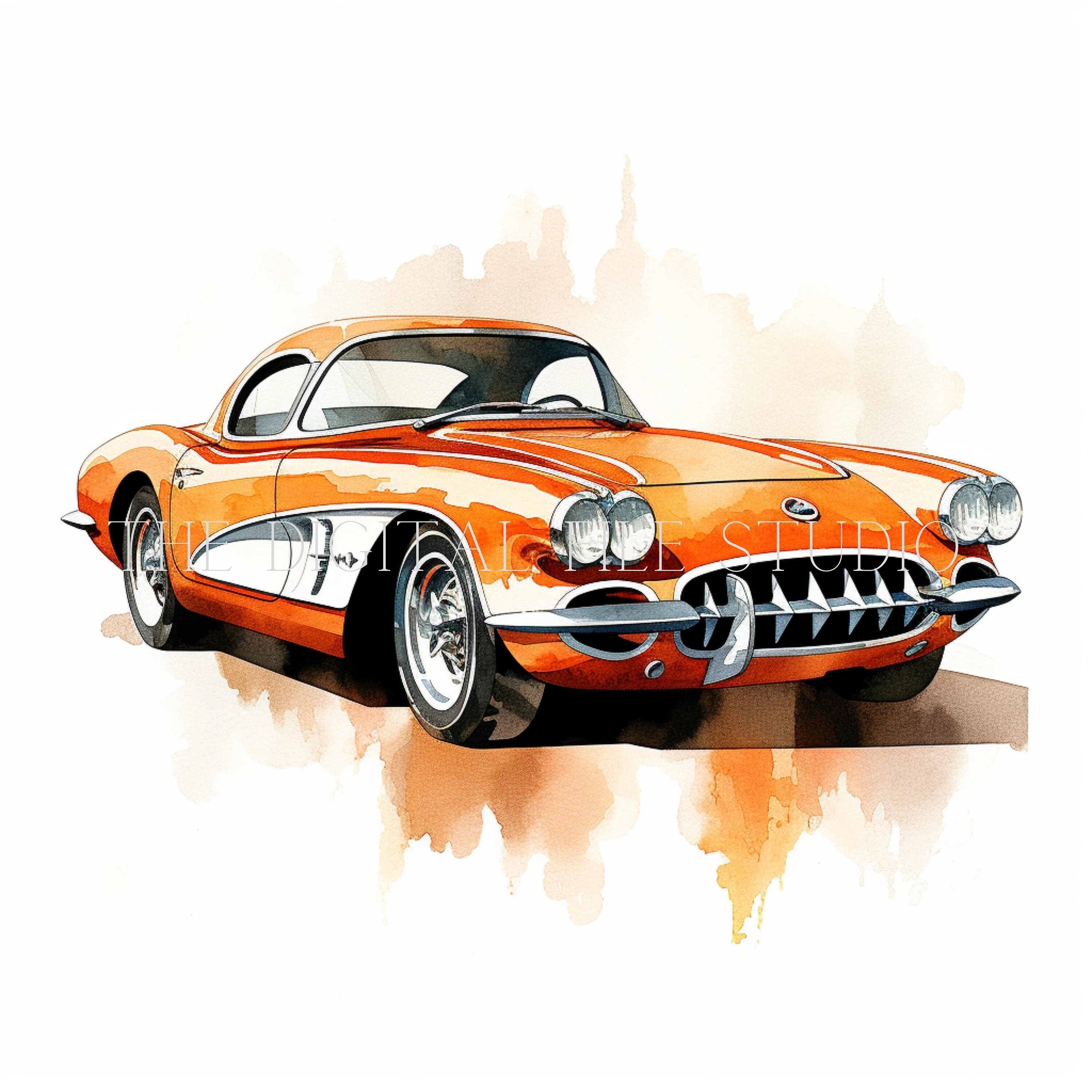 10 High-quality Designs of Chevrolet Corvette Clip Art 10 PNGJPGPDF ...