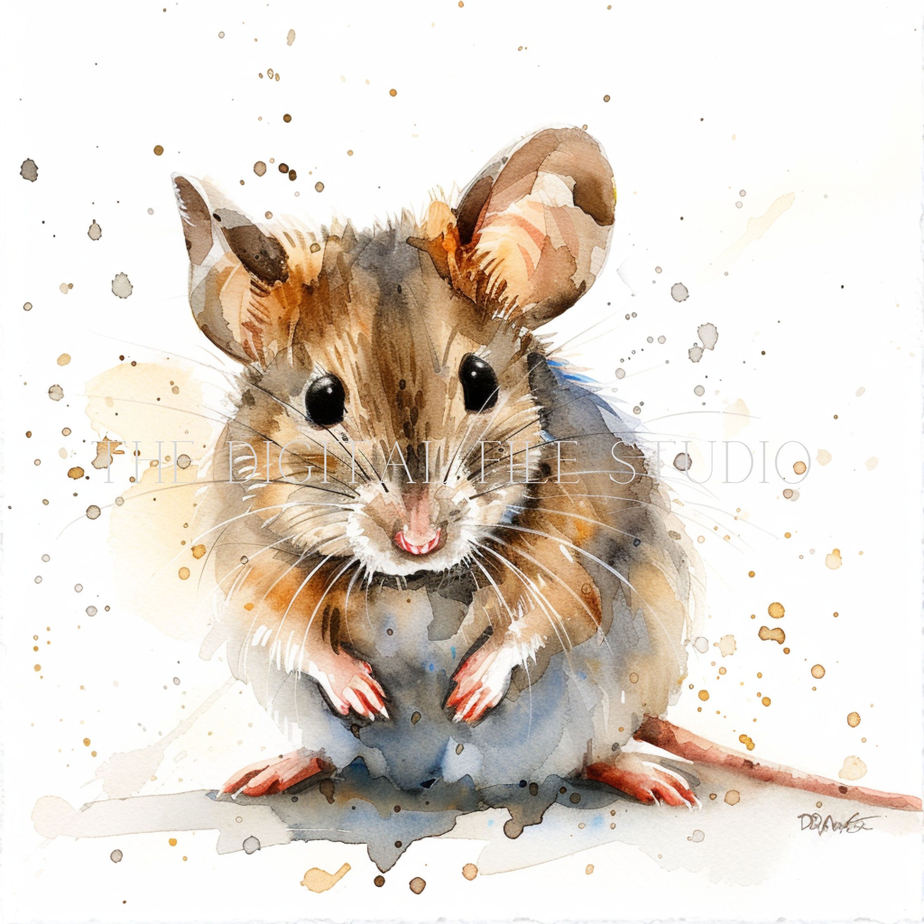 12 Mouse PNGJPGPDF Clipart 12 Digital Download Animal Images Animal Art ...