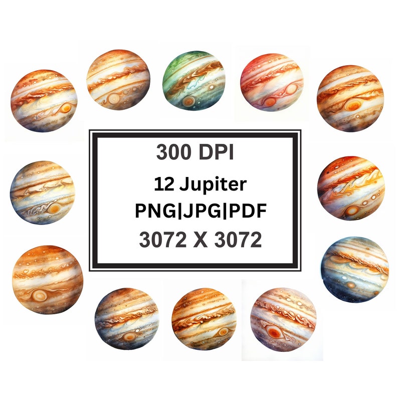 Jupiter Clipart - Etsy