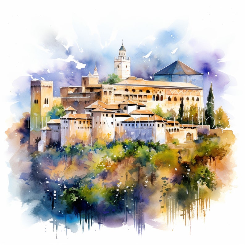 12 High-quality Designs of the Alhambra PNGJPGPDF Digital Print ...