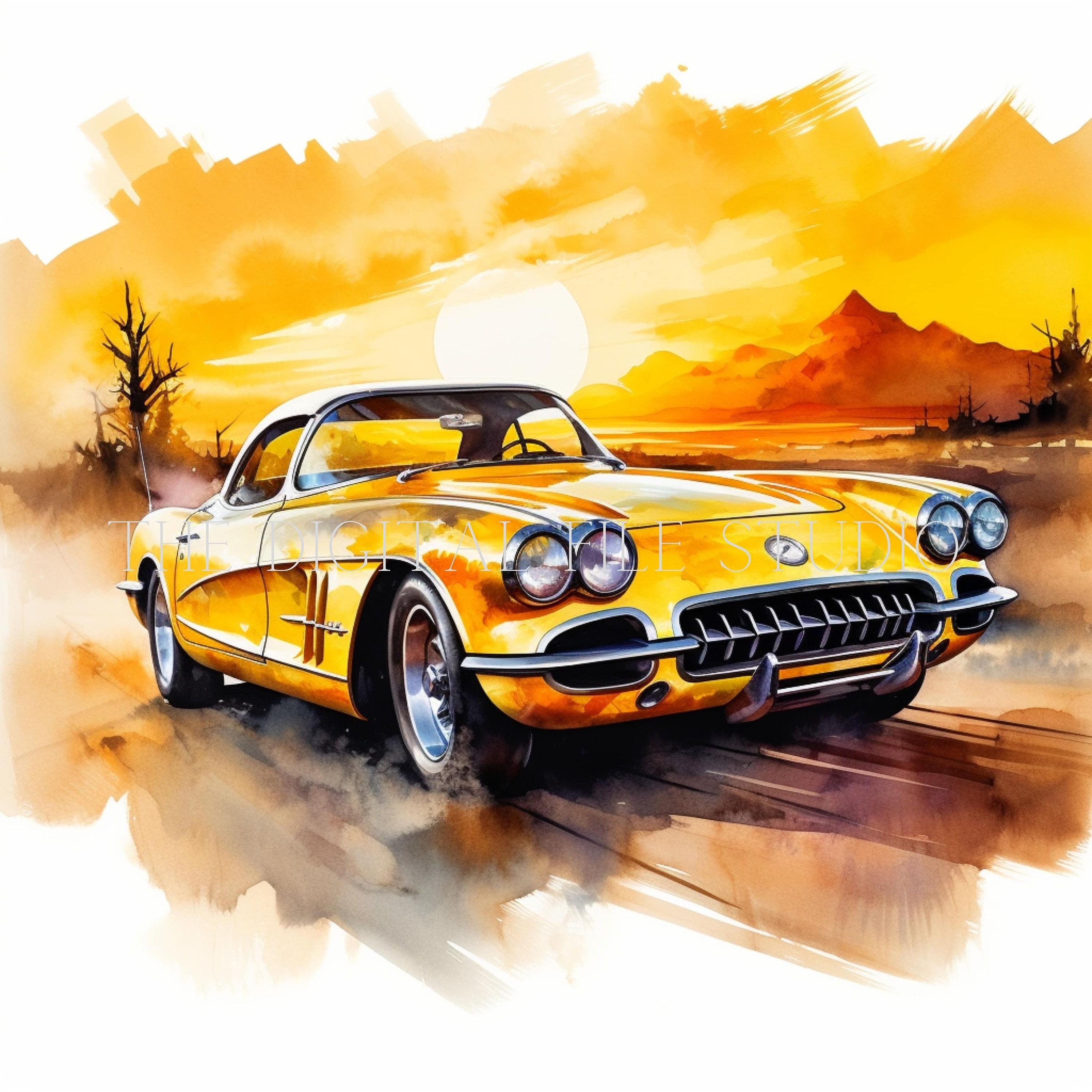 10 High-quality Designs of Chevrolet Corvette Clip Art 10 PNGJPGPDF ...