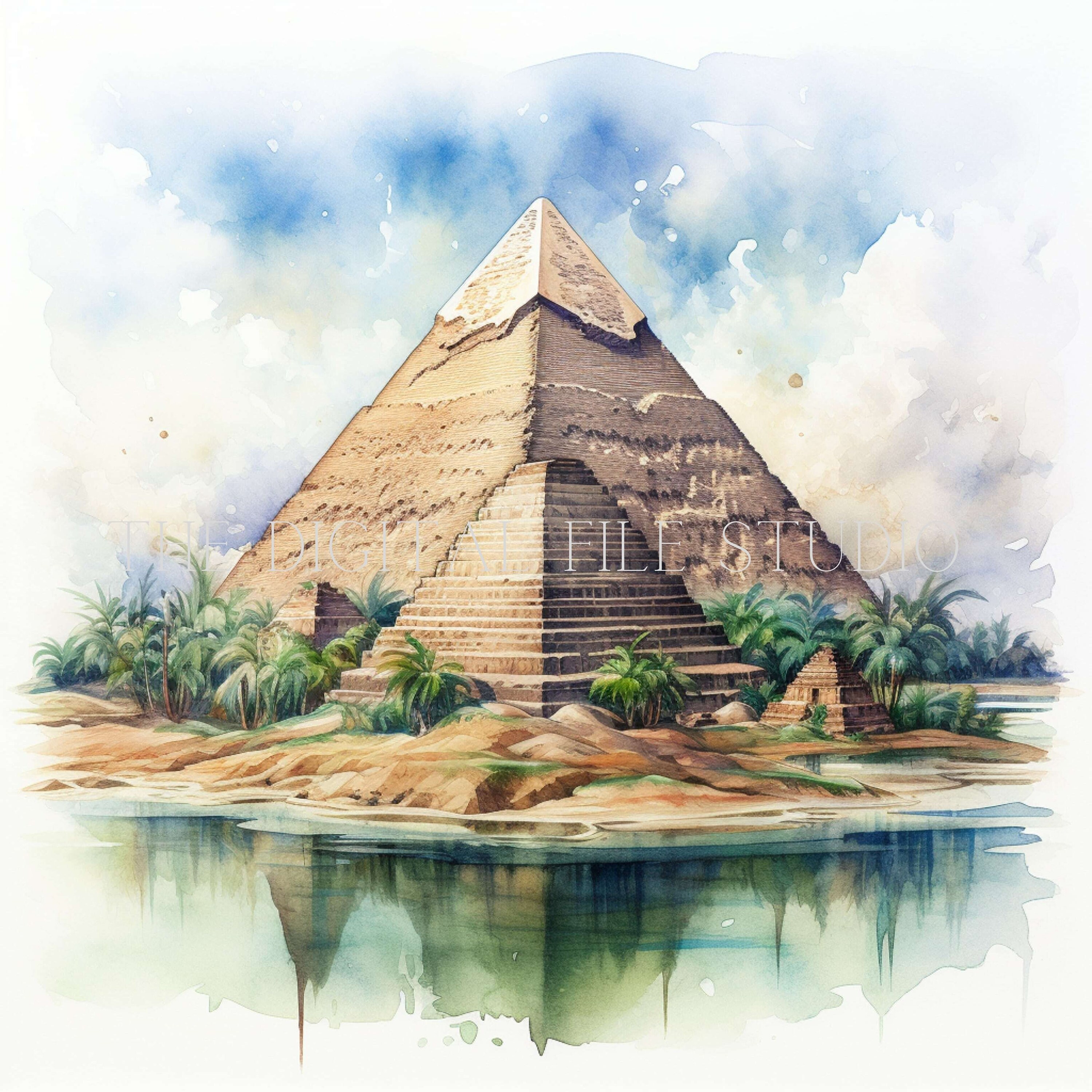 12 High-quality Designs of the Pyramid of Giza Clip Art 12 PNGJPGPDF ...