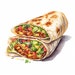 12 Watercolor Burritos Clipart PNGJPGPDF Burritos Digital Images ...