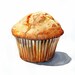 12 Watercolor Muffins Clipart PNGJPGPDF Digital Images Graphics ...