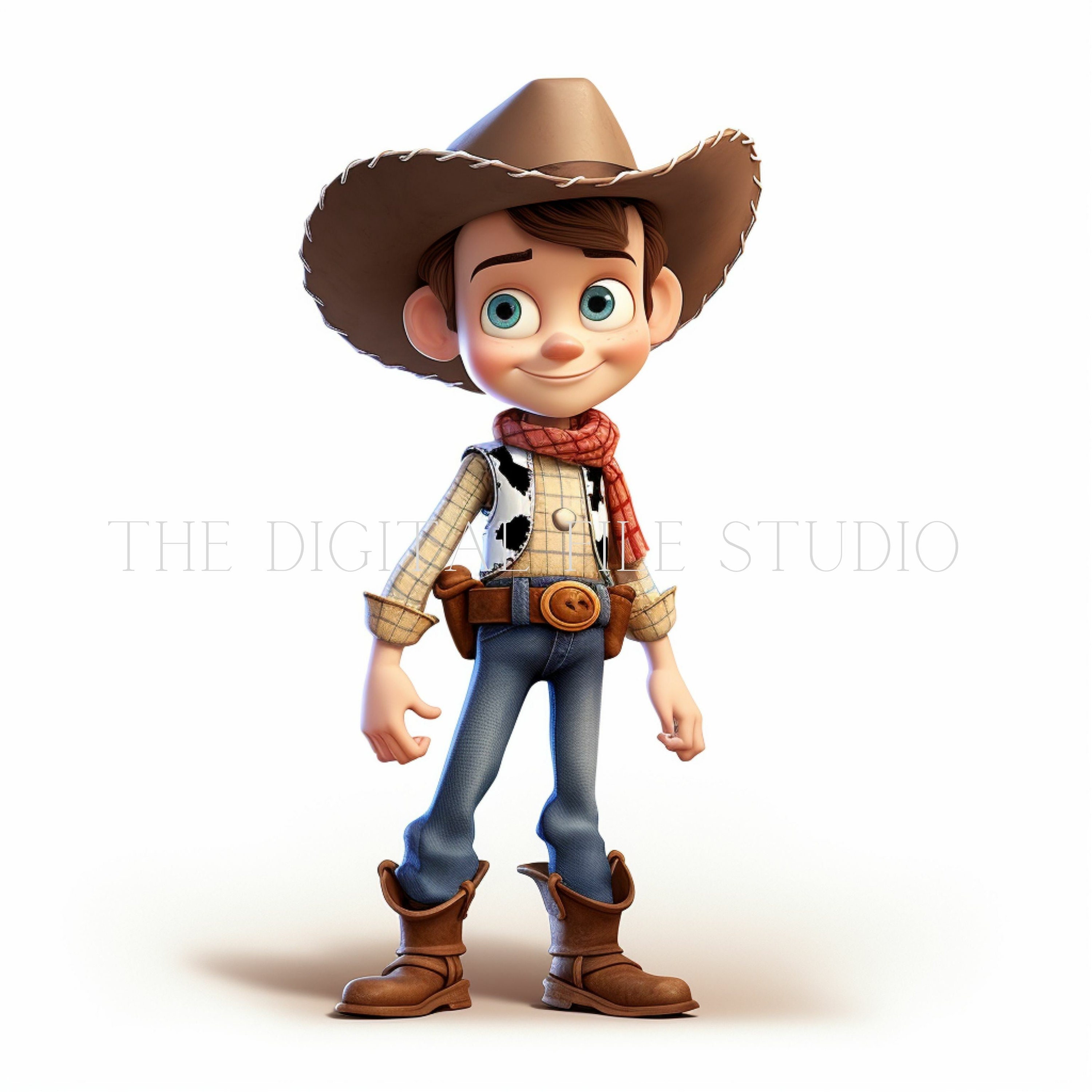 12 Cartoon Cowboy High-quality Designs PNGJPGPDF Clip Art 12 Digital ...