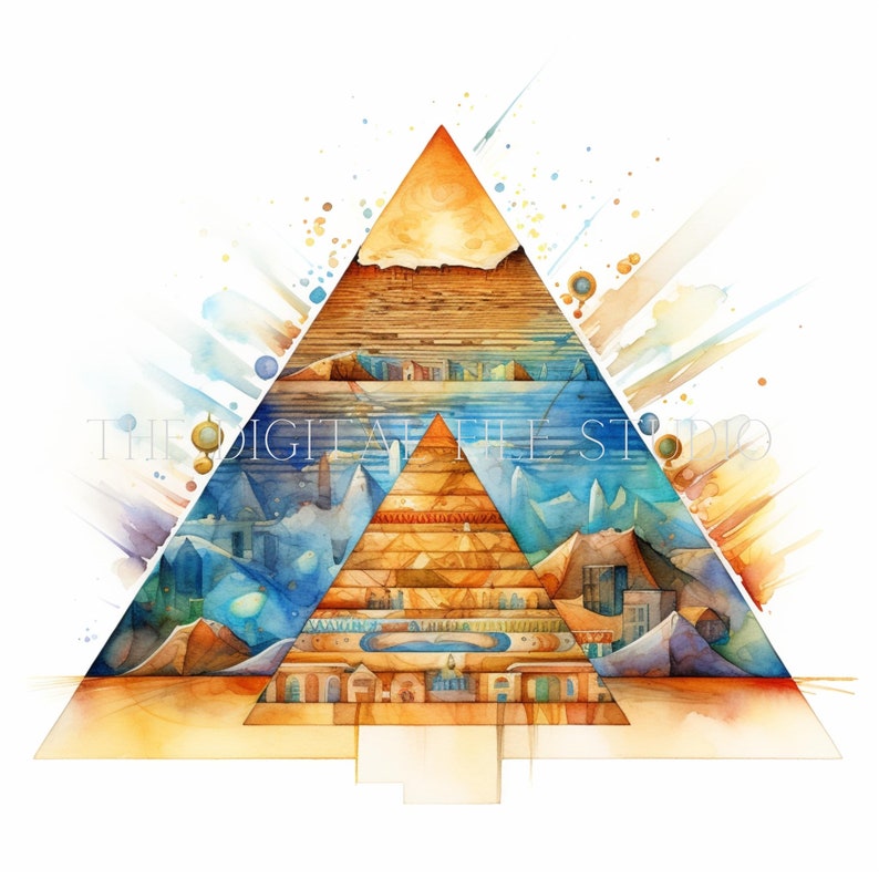 12 High-quality Designs of the Pyramid of Giza Clip Art 12 PNGJPGPDF ...