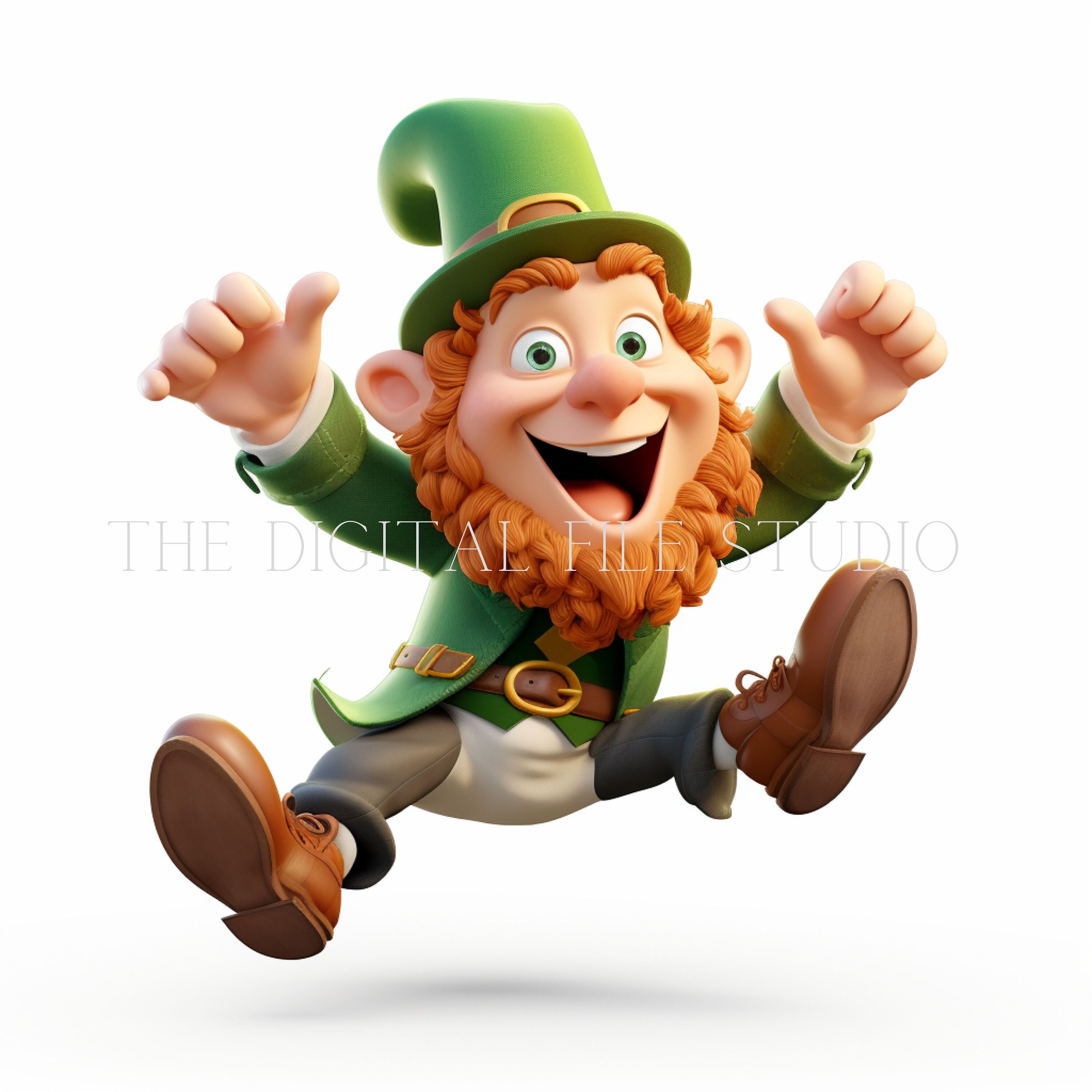 12 Cartoon Leprechaun High-quality Designs PNGJPGPDF Clip Art 12 ...