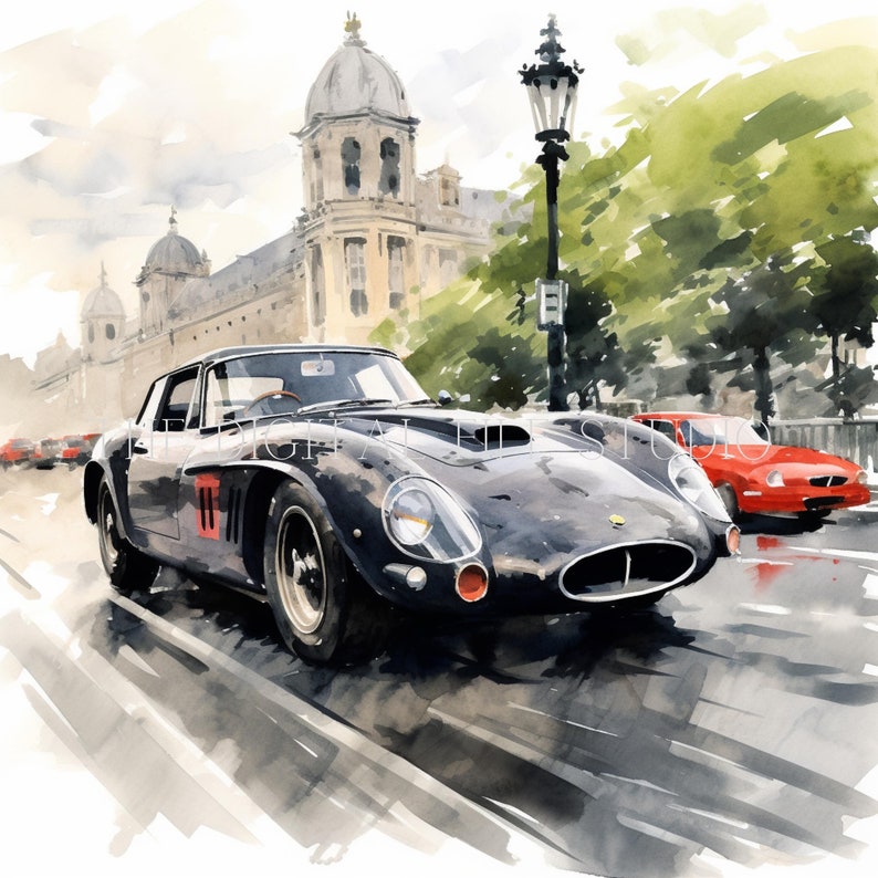 12 Ferrari 250 Gto High-quality Designs PNGJPGPDF Clip Art 12 Digital ...