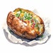 12 Watercolor Jacket Potato PNGJPGPDF Digital Images Graphics ...