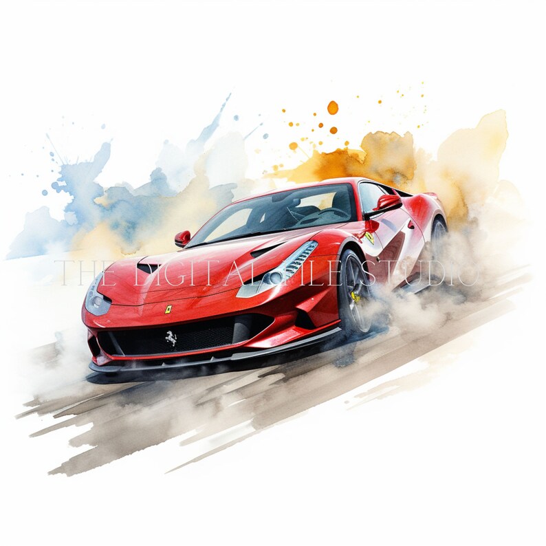 12 Ferrari 812 Competizione High-quality Designs PNGJPGPDF Clip Art ...
