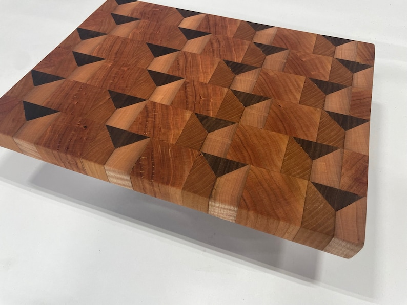 3D End Grain Cutting Board - Etsy 3D End Grain Cutting Board - Etsy