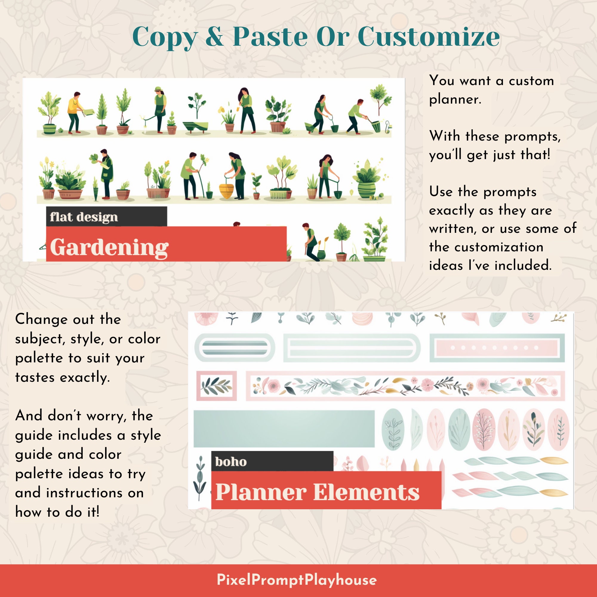 Midjourney Prompts Spring Themed Digital Stickers for Your Digital ...