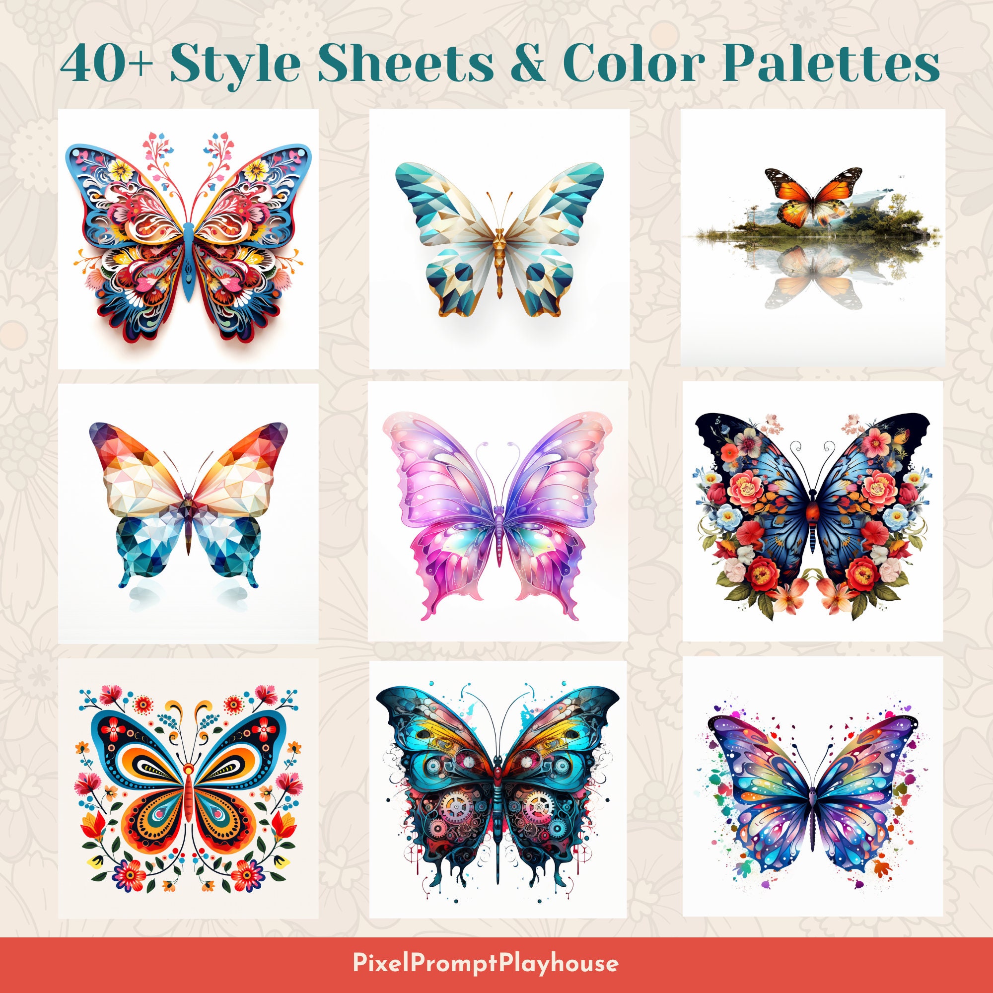 Midjourney Prompts Spring Themed Digital Stickers for Your Digital ...