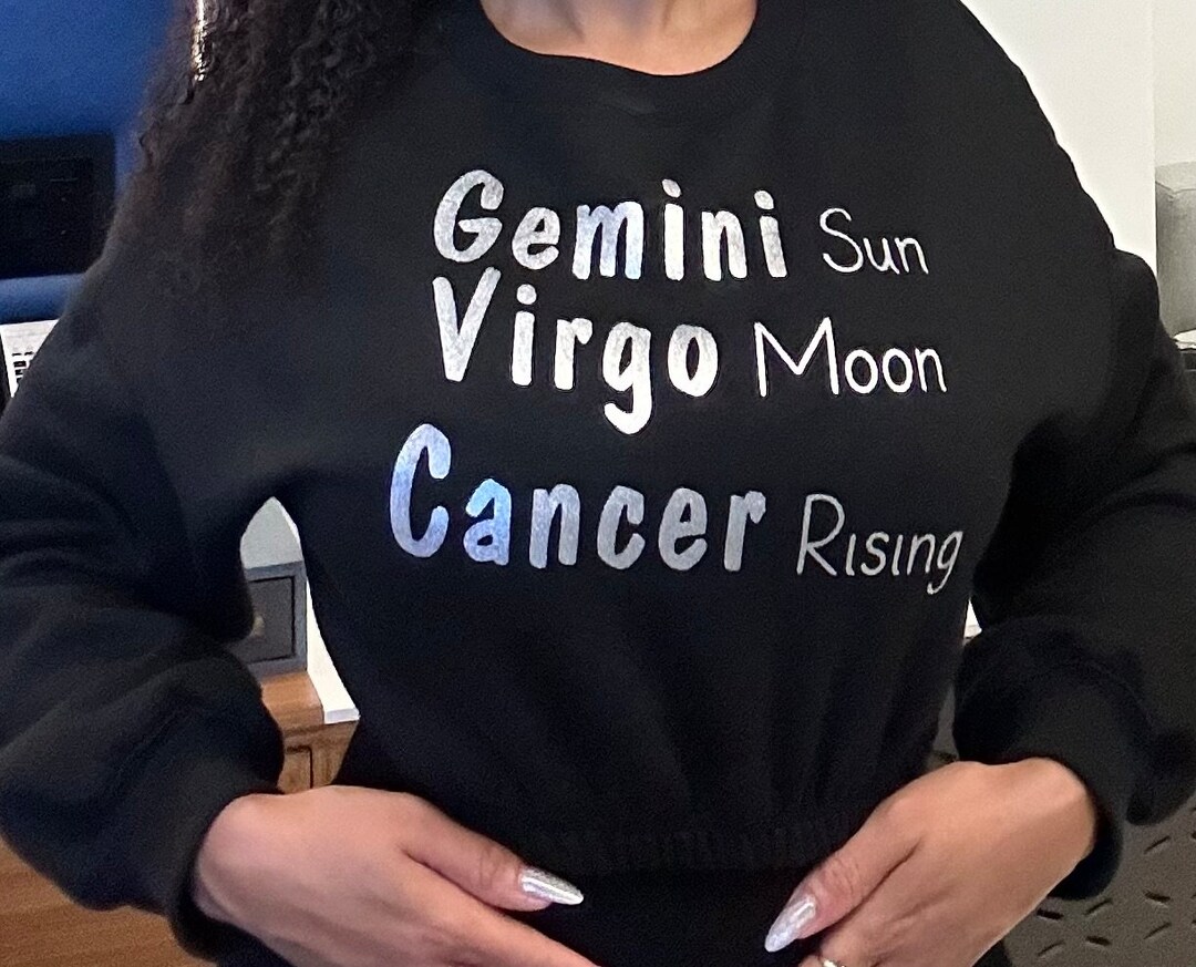 NEW Custom COTTON Sun Moon Rising Sweater Custom Astrology Big 3 Shirt ...