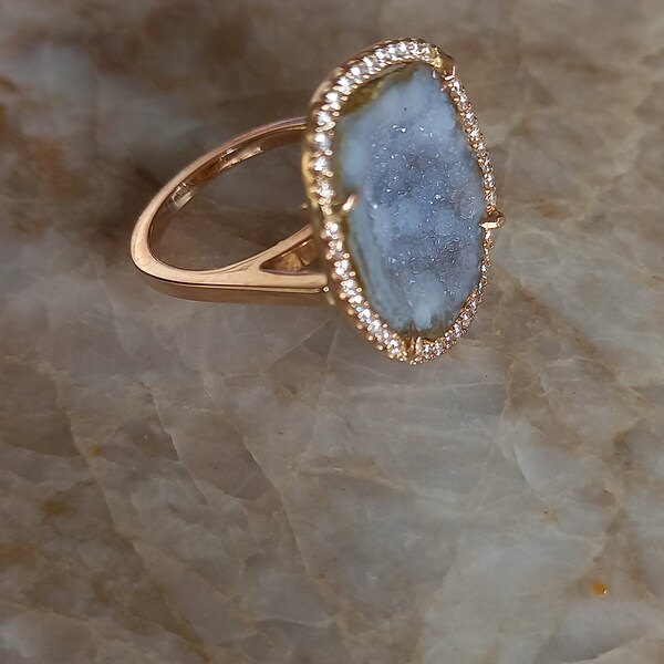 Geode Ring - Etsy