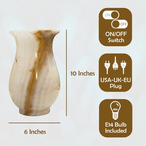 Designer Onyx Lamp | Unique Stone Lamp in Artistic Design. Luxury ...