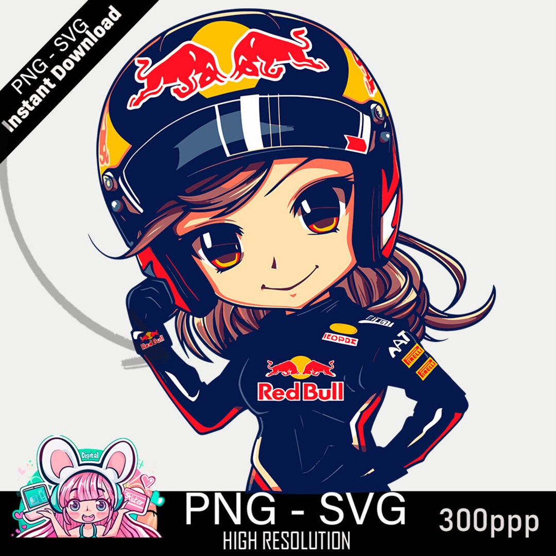 Formula 1 Girl Red Bull Image SVG & PNG, Ideal for High-Resolution ...