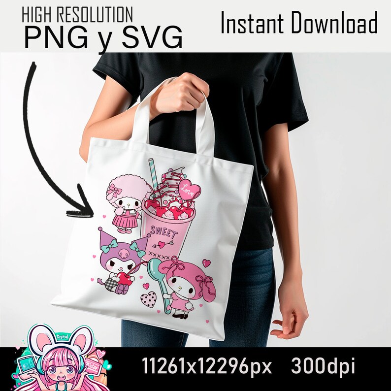 1 PNG and SVG Kurome Melody Sweet Piano Kawaii Cute Clipart Sweet ...