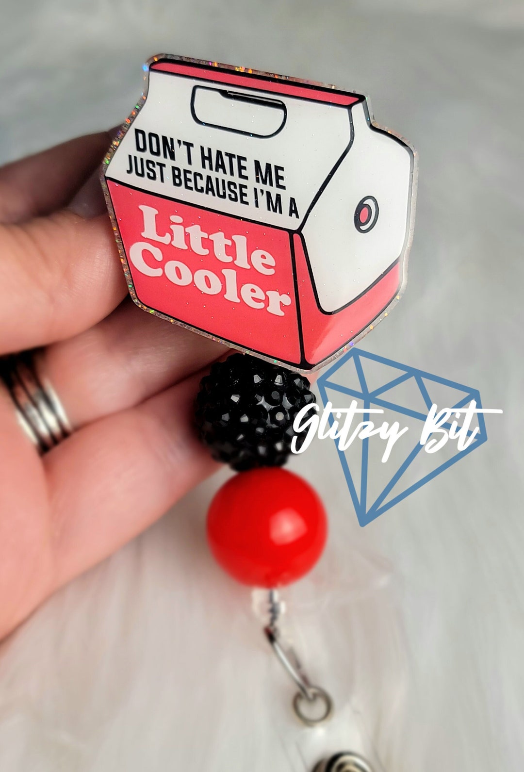 Don't Hate Me Because I'm a Little Cooler, Ice Chest Badge Reel - Etsy
