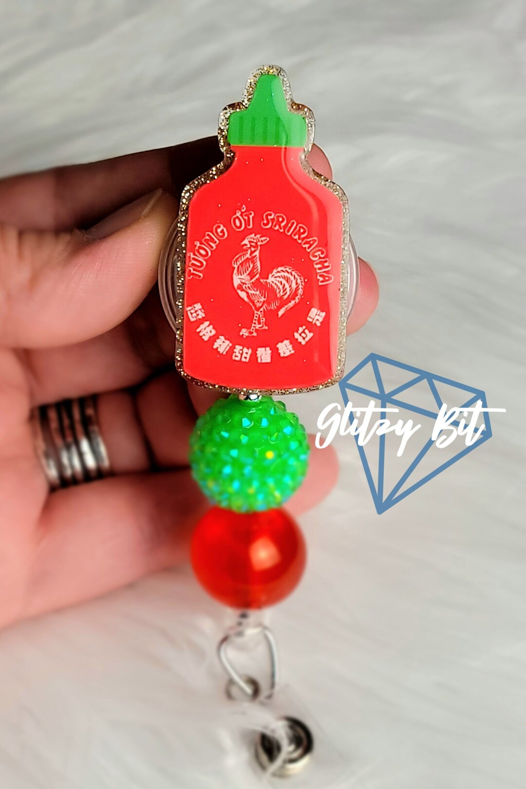 Hot Sauce Bottle Badge Reel - Etsy