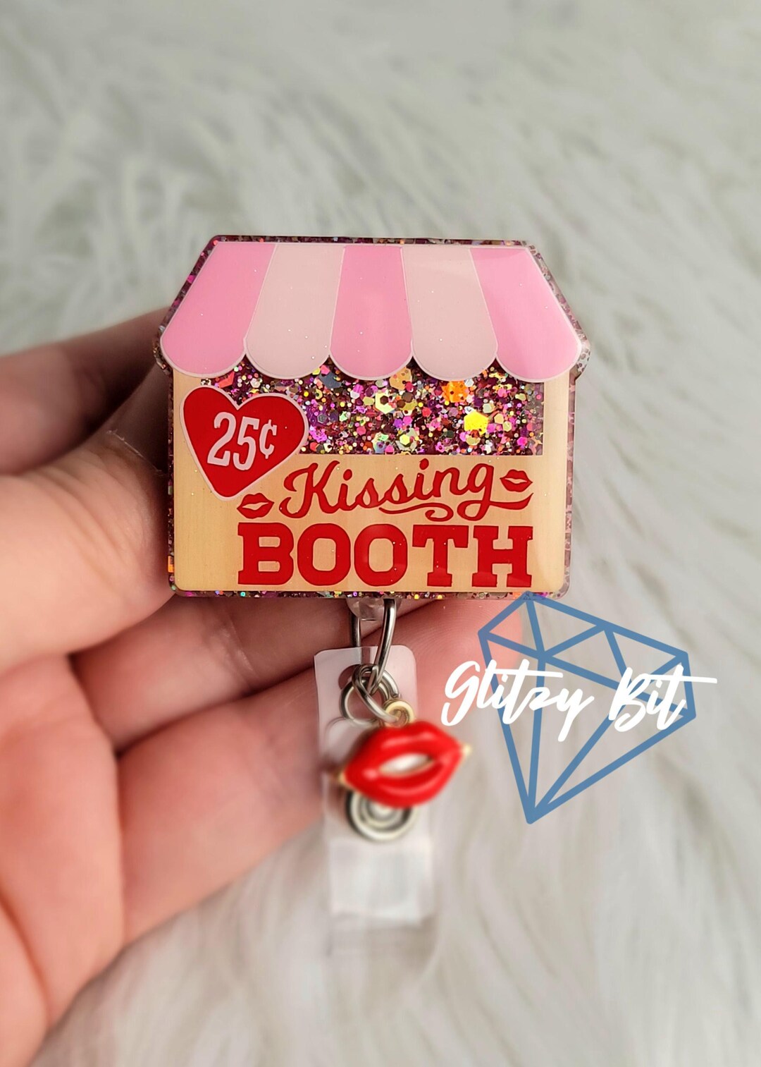 Kissing Booth Valentine's Day Badge Reel | RN NP Nurse Teacher Xray Rad ...