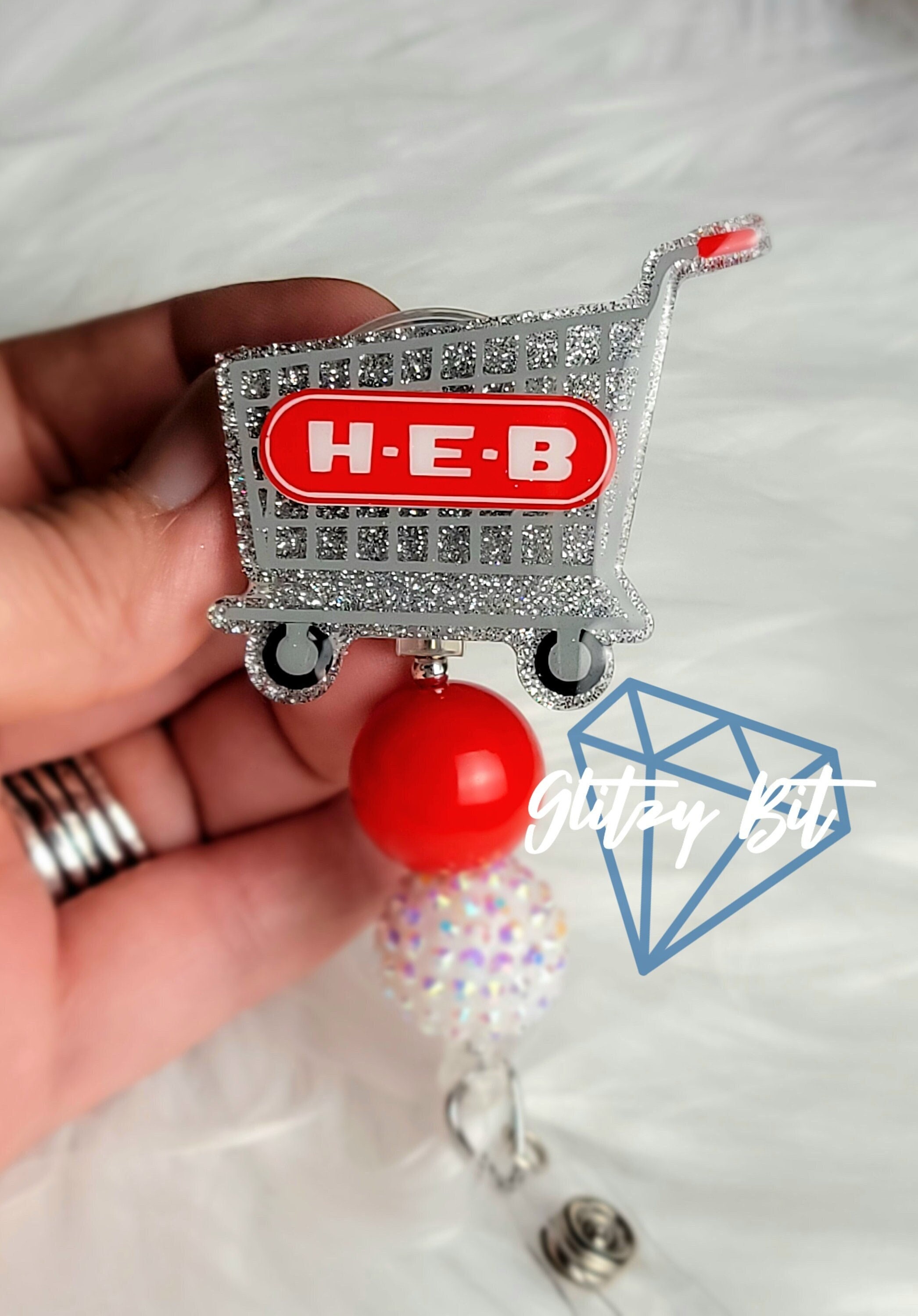 HEB Shopping Cart Buggy Badge Reel - Etsy