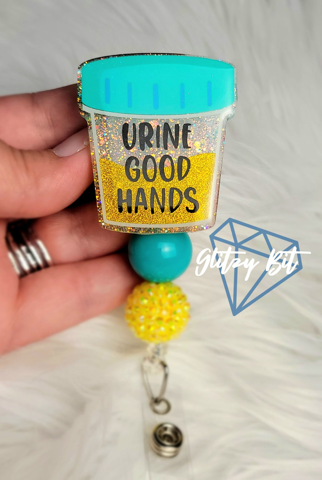 Urine Good Hands Specimen Cup, Urology Urologist Badge Reel - Etsy