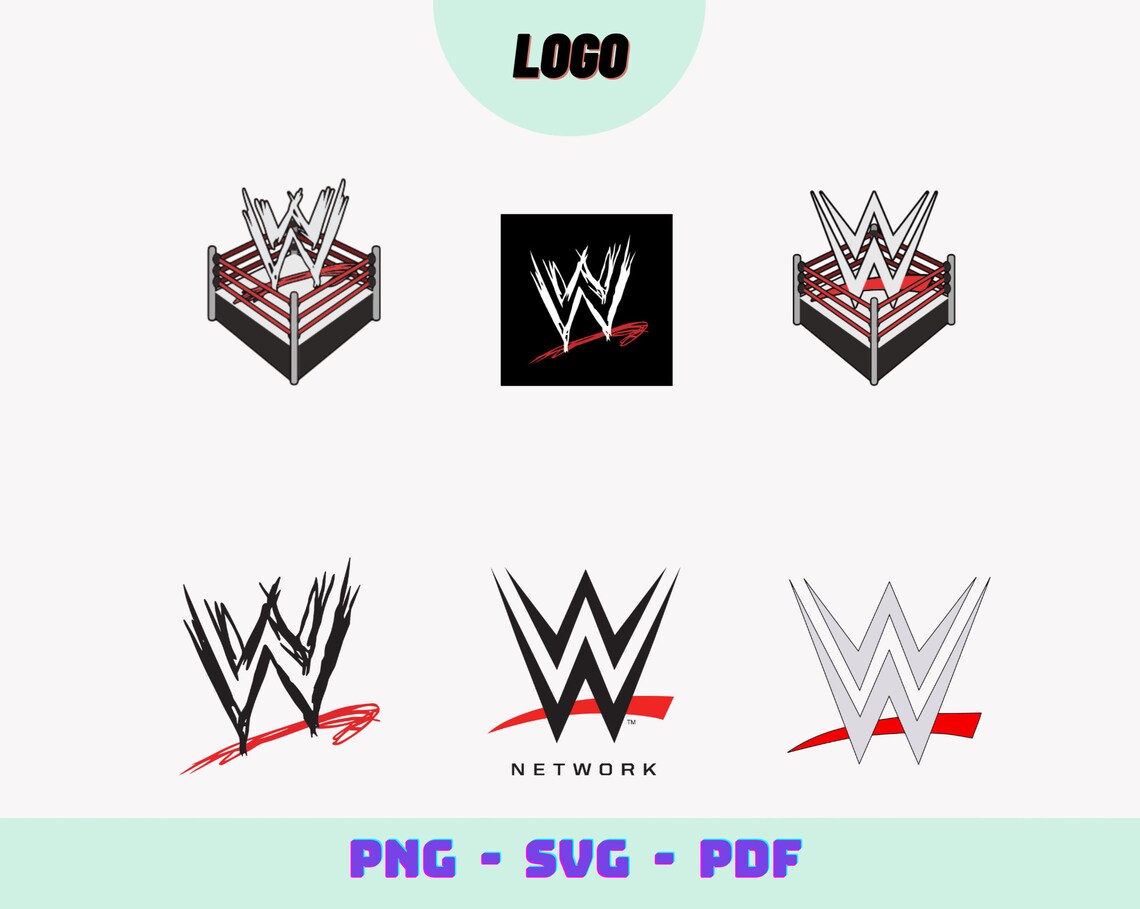 WWE Svg Bundle, Logo, Clipart, Cricut Bundle, Digital Prints, Instant ...