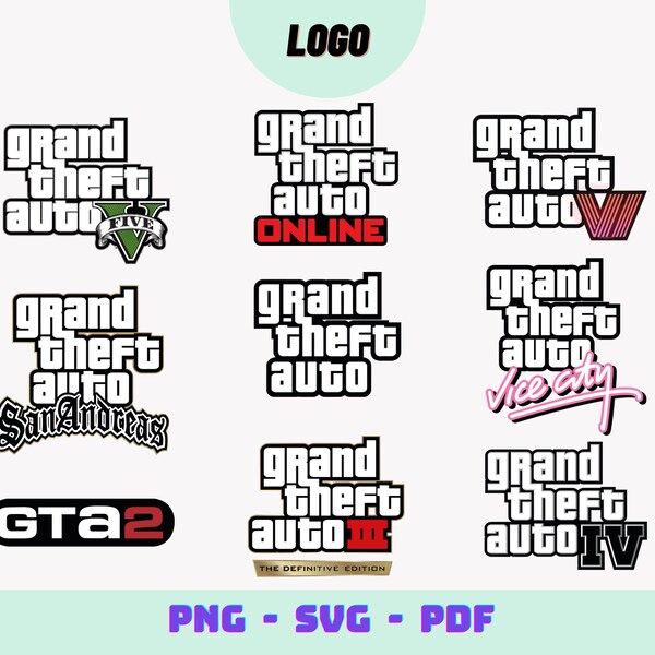 Gta Logo Vector - Etsy