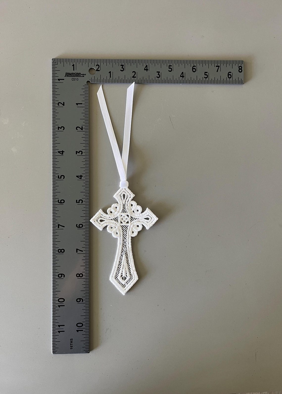 Exquisite Machine Embroidered Freestanding Lace Cross Bookmarks - Etsy