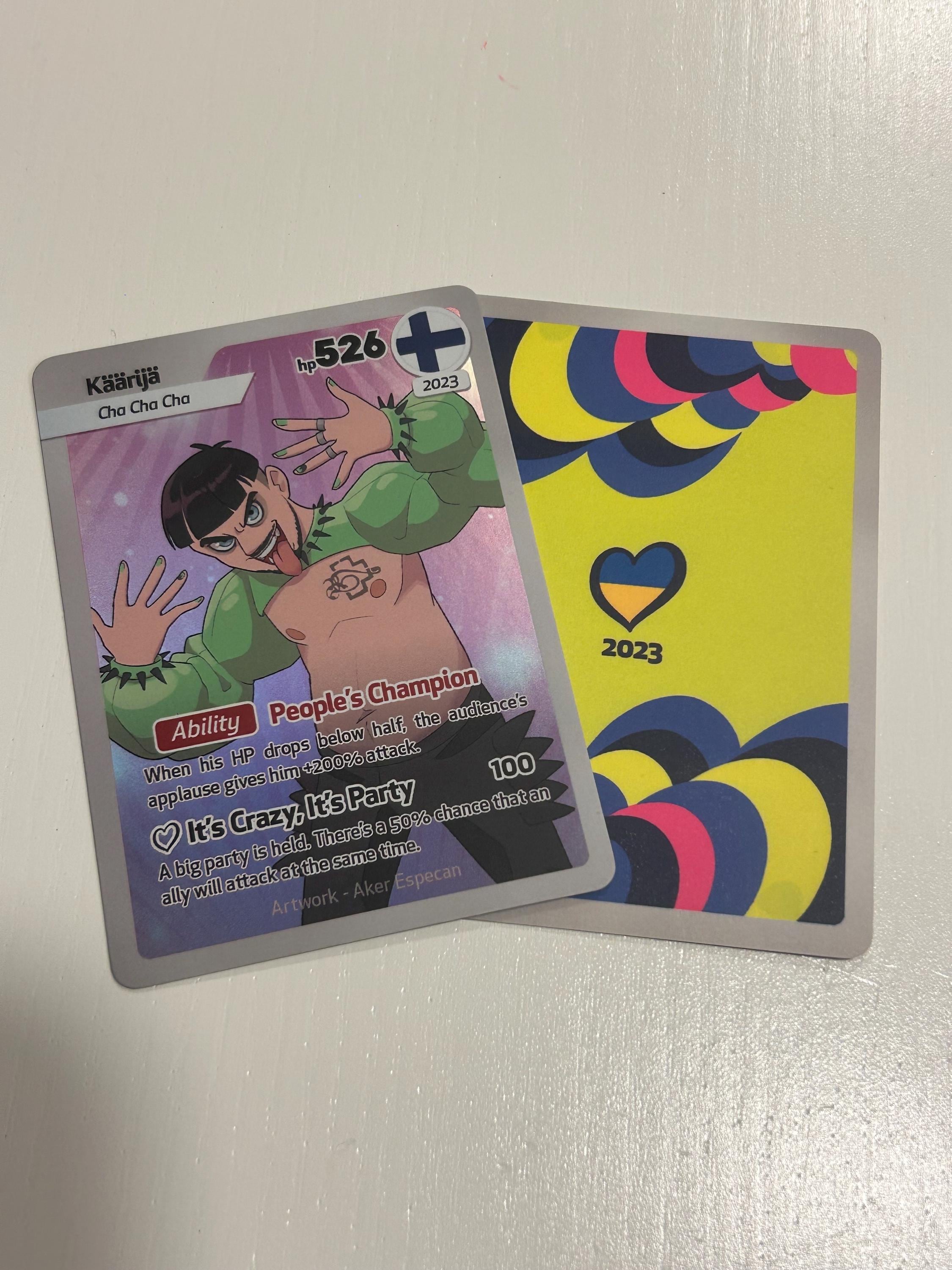 Eurovision Character Collectible Cards - Etsy