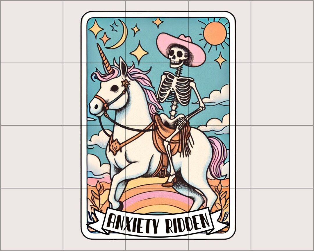 Anxiety Ridden Tarot Card PNG | Digital Download | Mental Health ...