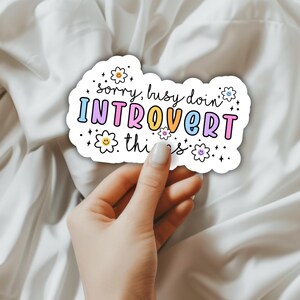 Introvert Things PNG Design: Funny Mental Health Sticker (digital ...