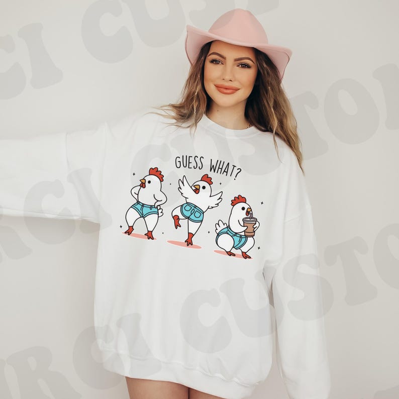 Guess What Chicken Butt PNG: Funny Western Design (digital Download) - Etsy
