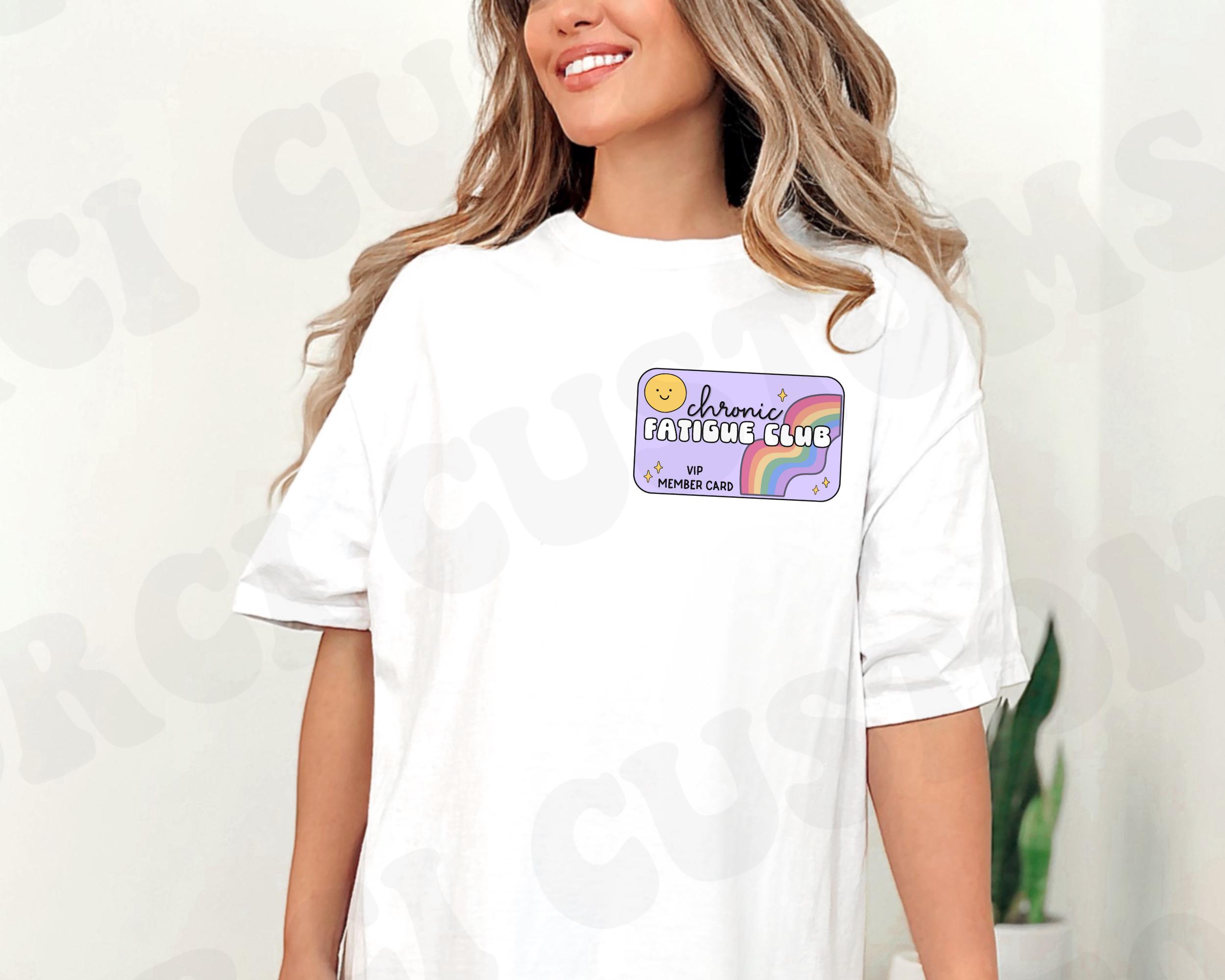 Chronic Fatigue Club Card PNG: Mental Health Sticker Design (digital ...