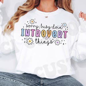 Introvert Things PNG Design: Funny Mental Health Sticker (digital ...