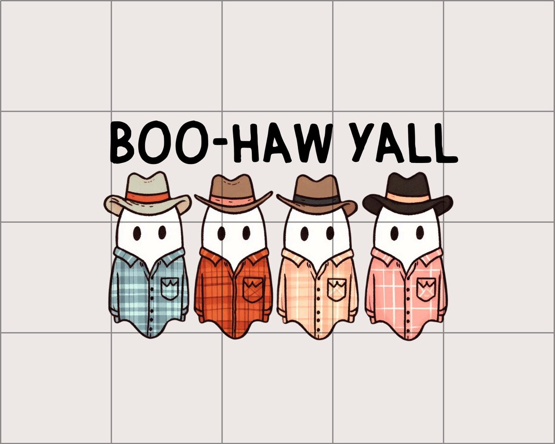 Boo-haw Yall Ghosts Png Spooky Season Png Western Halloween Png Howdy ...