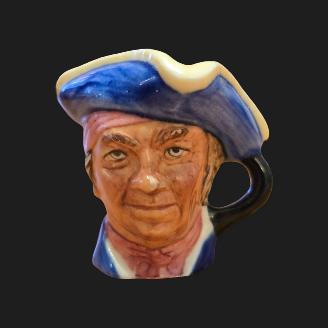Long John Silver Franklin Porcelain by P. Jackson, Miniature Toby Jug ...