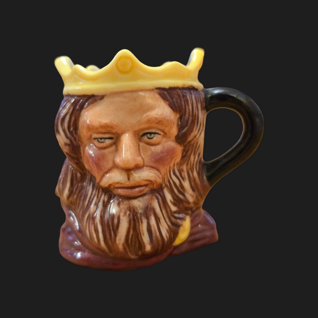 King Arthur Franklin Porcelain by P. Jackson, Miniature Toby Jug 1982 ...