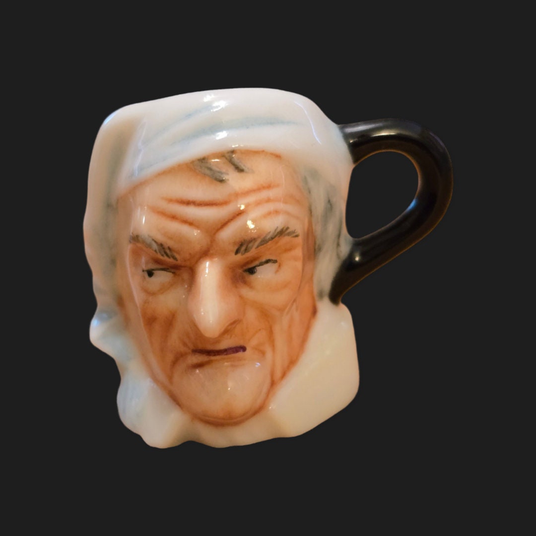 Ebenezer SCROOGE, Franklin Porcelain by P. Jackson, Miniature Toby Jug ...