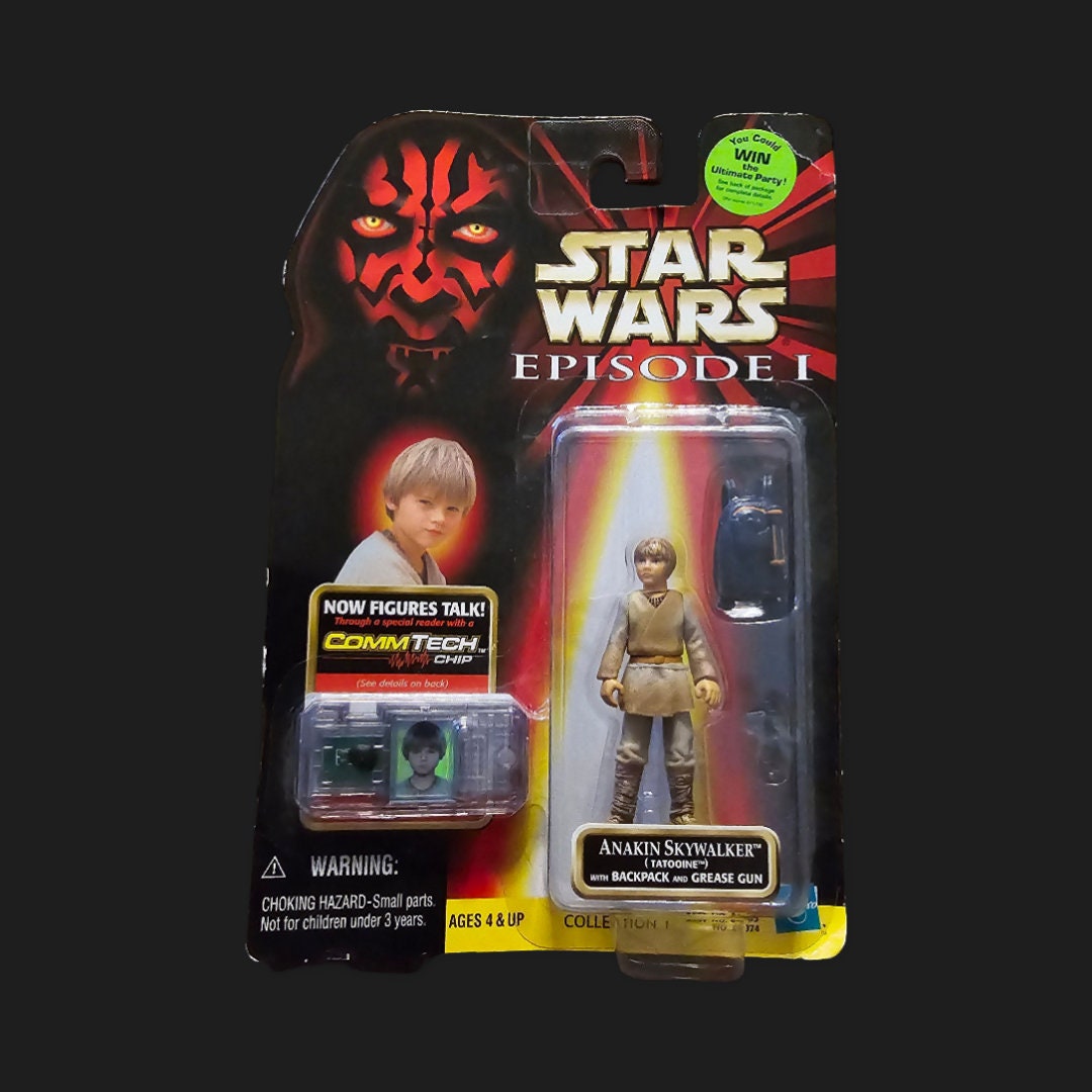 Anakin Skywalker STAR WARS Commtech Chip Action Figure 1999 New - Etsy