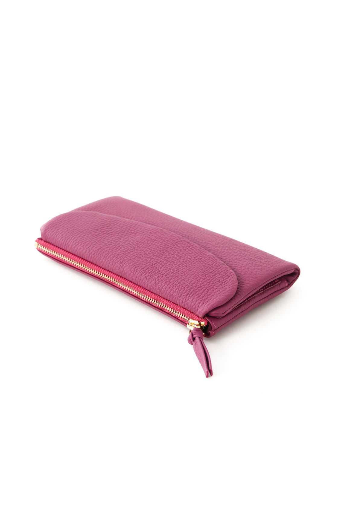 Personalized Leather Wallet: Women's Pink iPhone Case, Handmade - Etsy