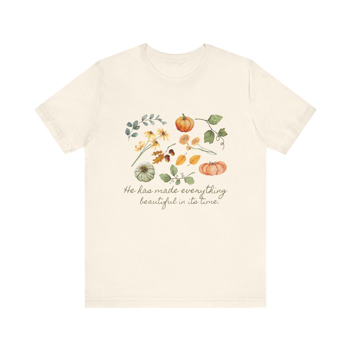 Fall Leaves & Pumpkin T-shirt | Autumnal Unisex Tee - Etsy