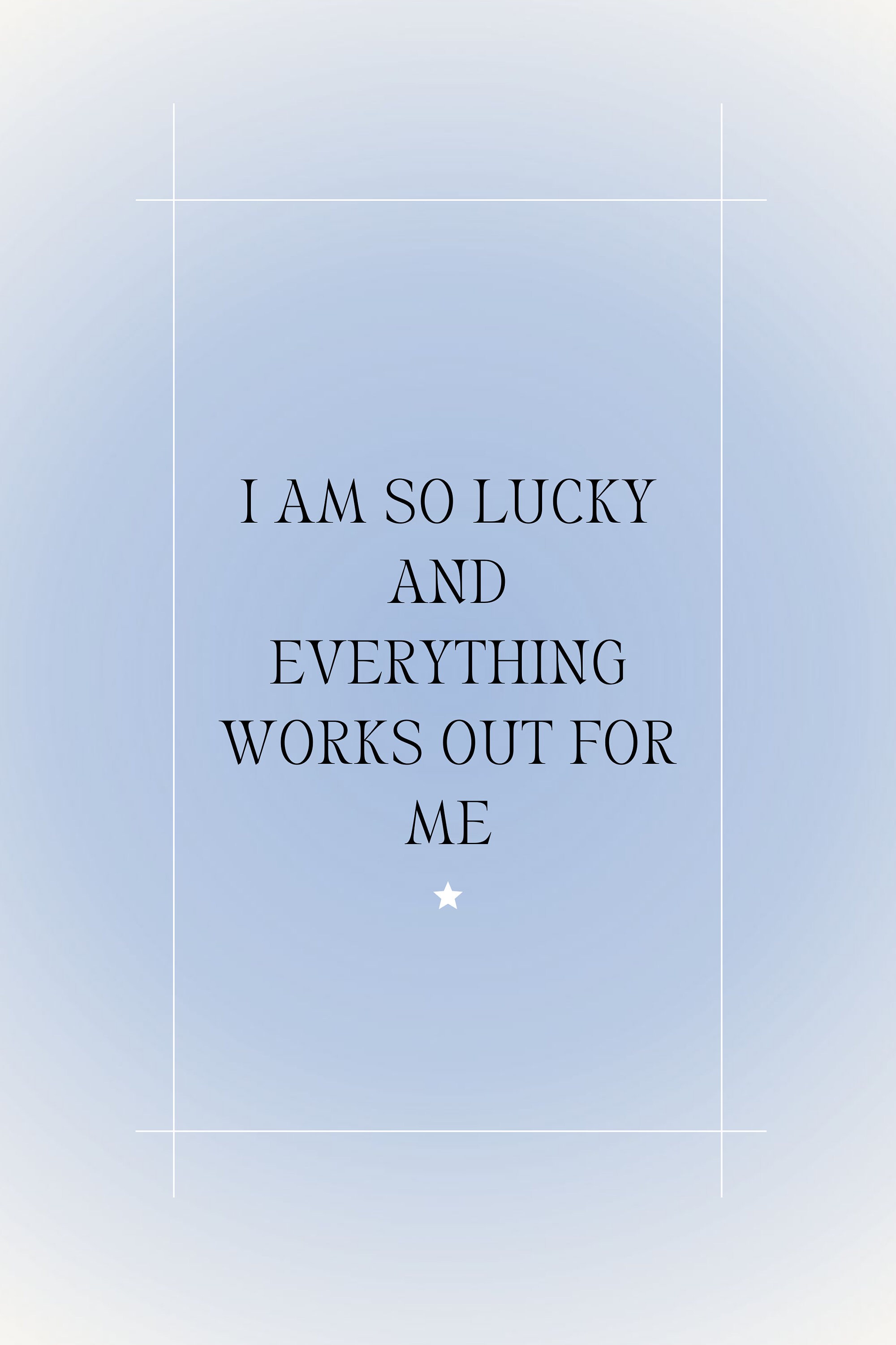 Lucky Girl Syndrome Affirmations Wall Art, I Am so Lucky Manifestation ...