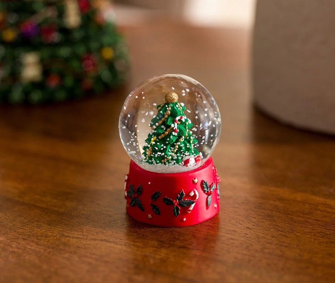New Year's Themed Snow Globe New Year Christmas - Etsy