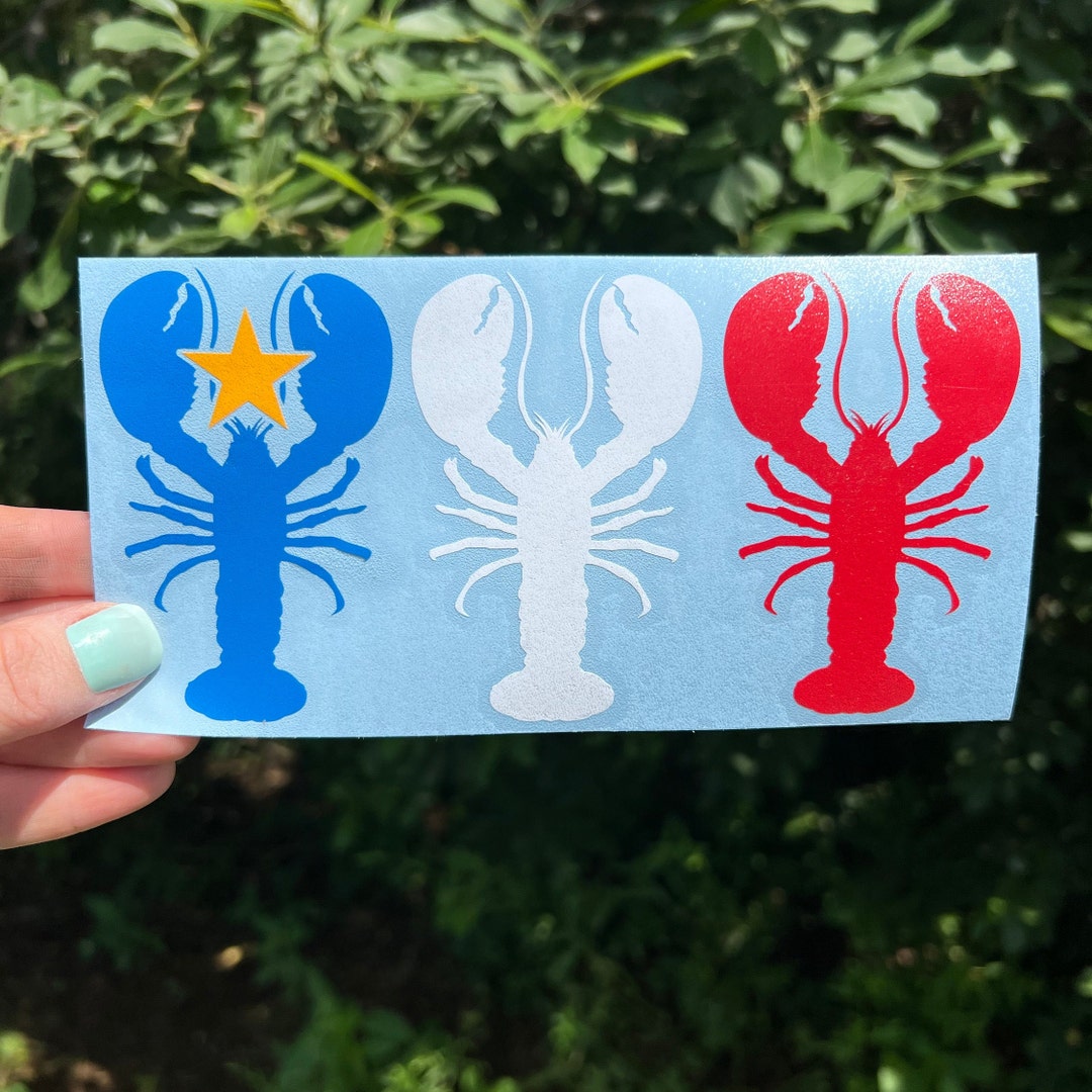 Acadian Lobsters Vinyl Decal - Acadian Decal - Die Cut Decal - Acadien ...