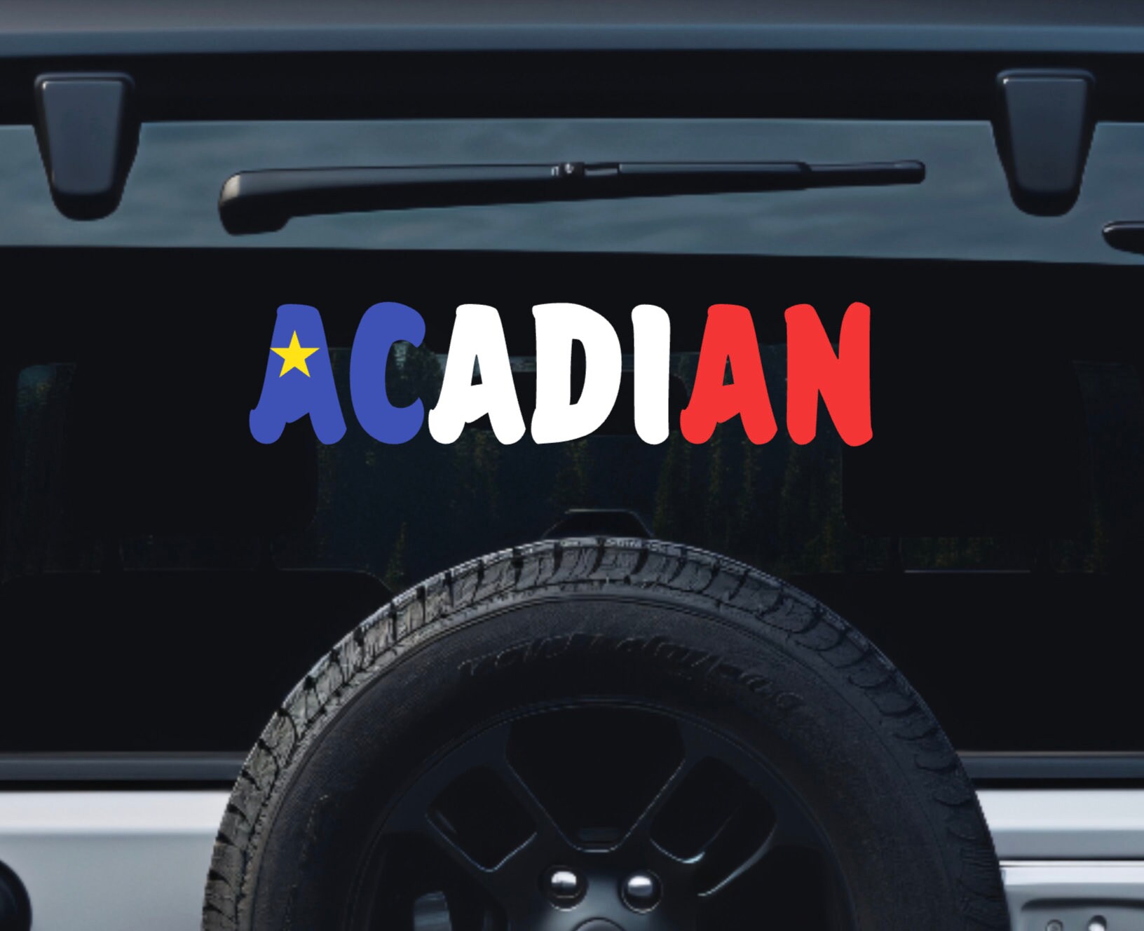 Acadian Vinyl Decal - Acadian Decal - Die Cut Decal - Acadien - Acadian ...